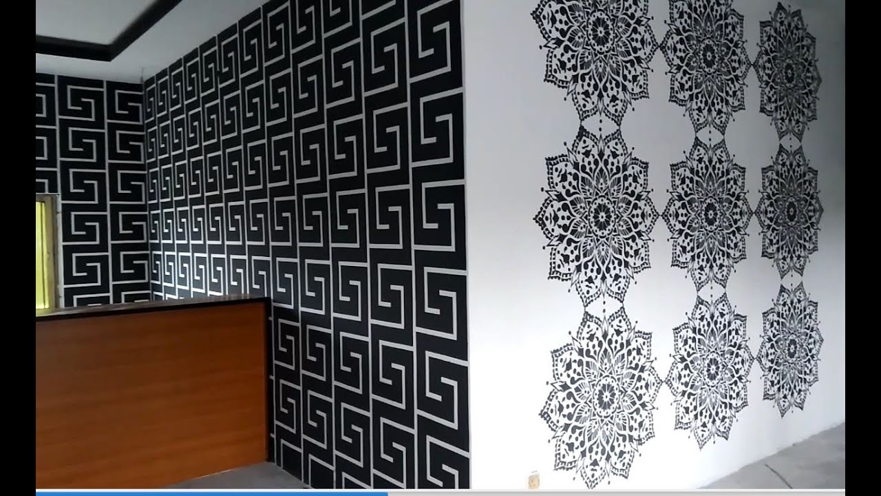 #1 TRENDING 2022 VERSACE WALL PAINTING SKILL. - YouTube
