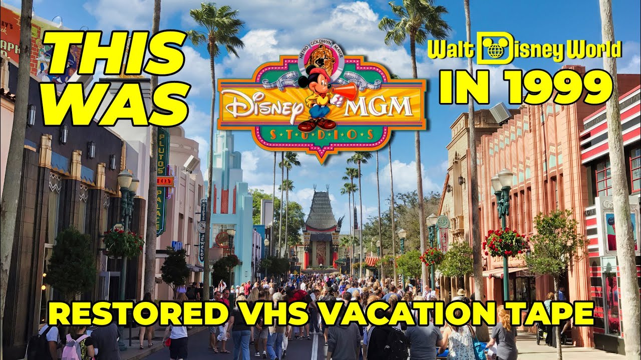 Restored Disney World VHS Tape: Visiting Disney-MGM Studios | Walt ...