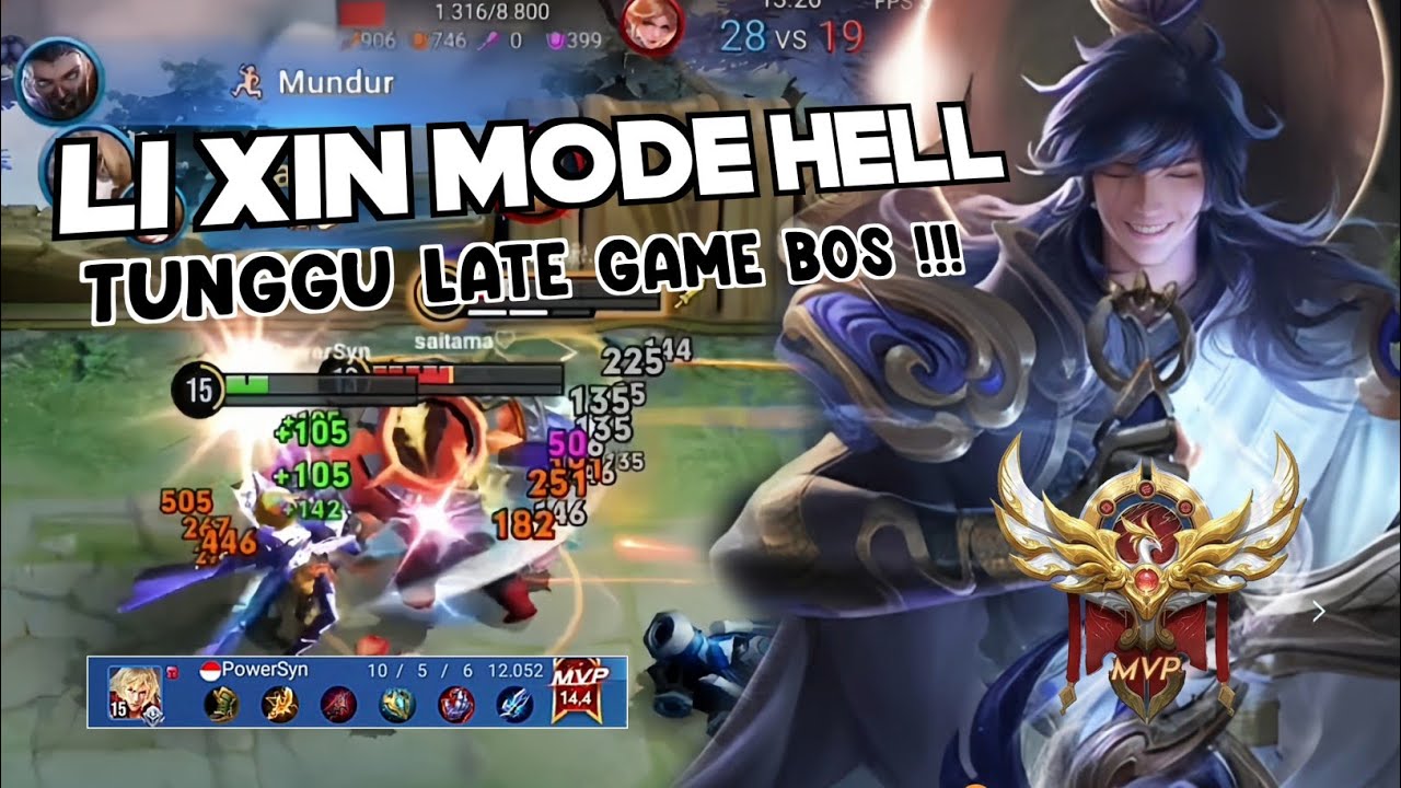 Li Xin Honor Of Kings | Gameplay & Build Li Xin Super Agresif Main ...