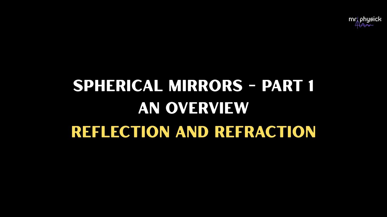 Spherical Mirrors - Part 1 (An Overview) - Reflection and Refraction ...