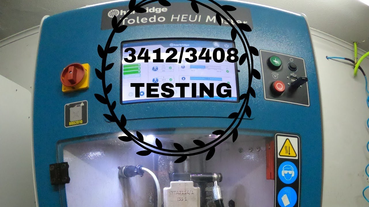 CAT 3408/3412 INJECTOR TEST - YouTube