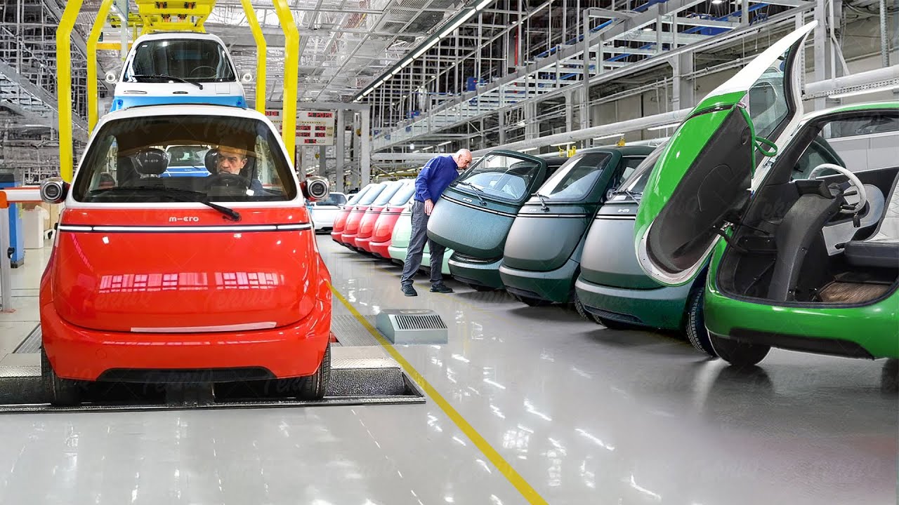 Producing Super Tiny but Powerful Electric Cars in Italy - YouTube
