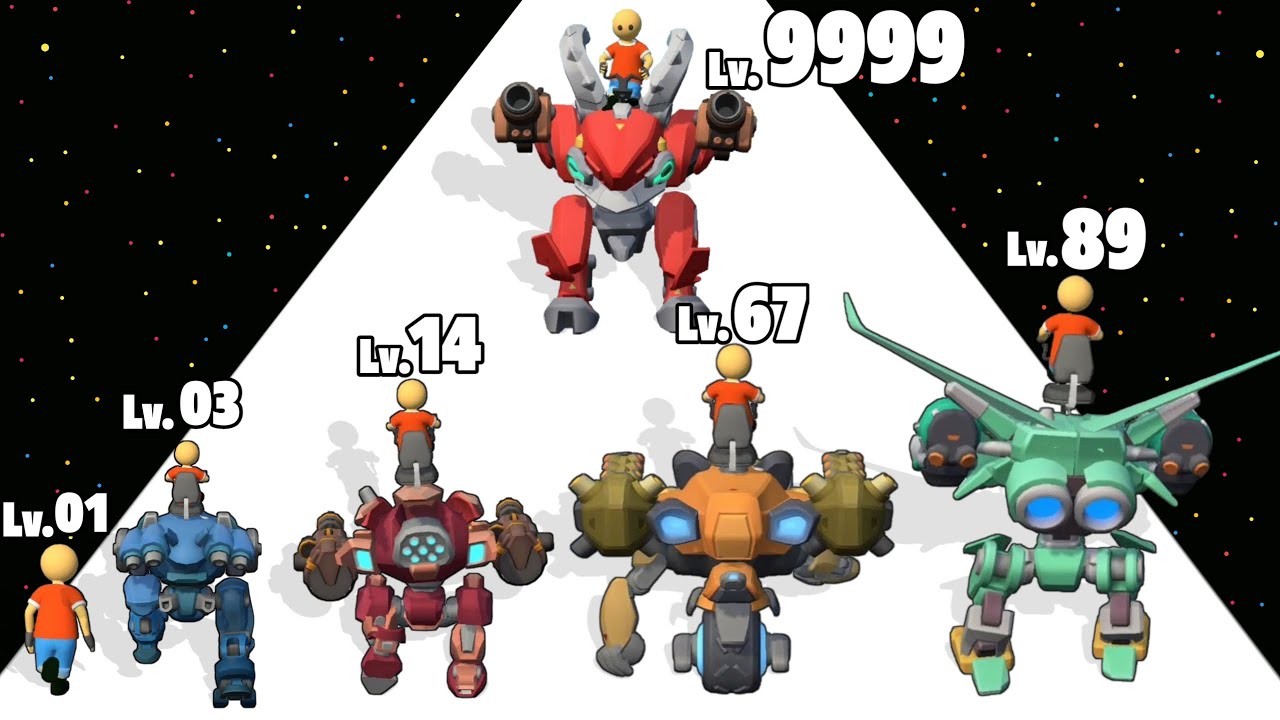 Mecha Transform Fight - Level Up Mech Max Level Gameplay - YouTube