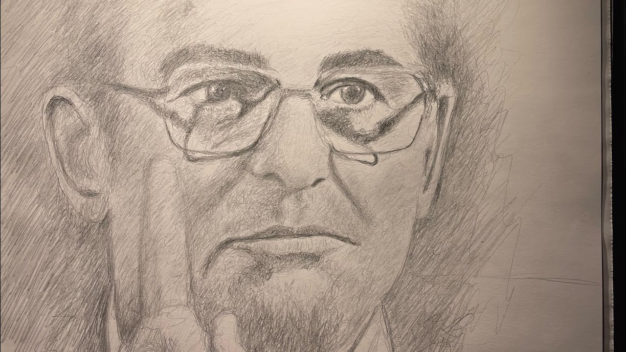 ☀️ART BY EVANGELOS pencil sketch portrait drawing of famous politician ...