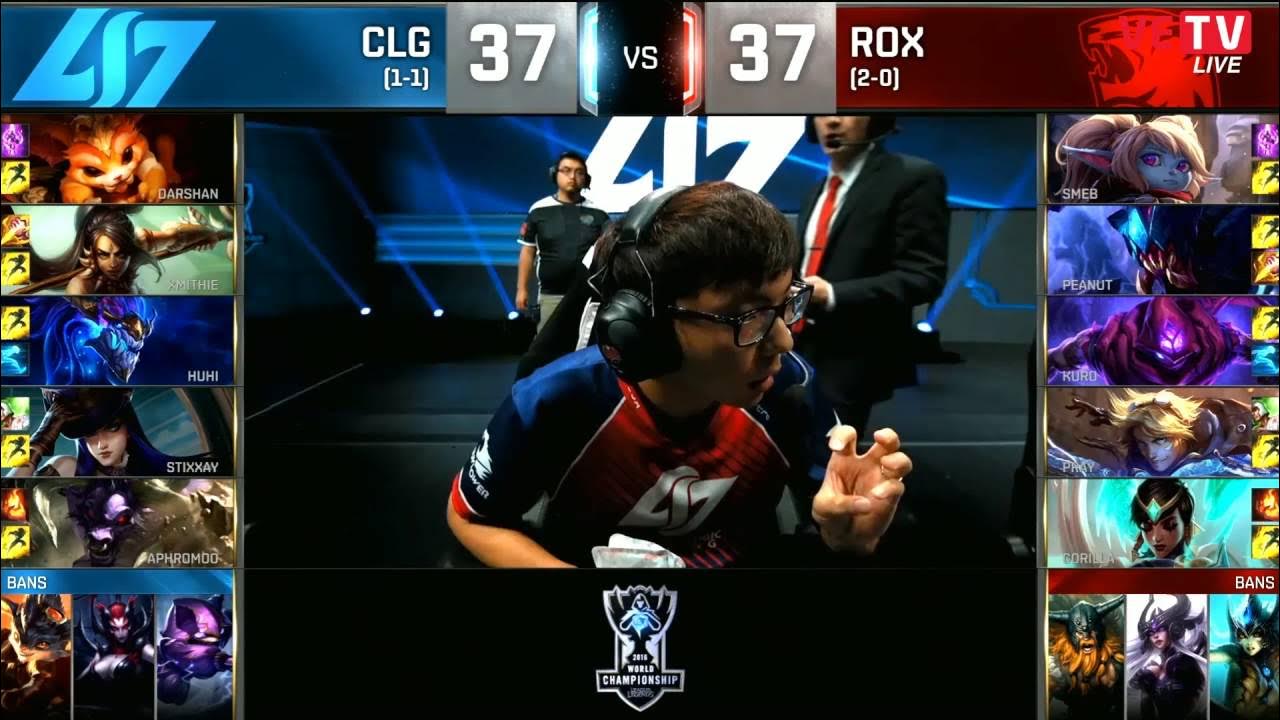 [03/10/2016] CLG vs ROX Vòng Bảng CKTG 2016 - YouTube