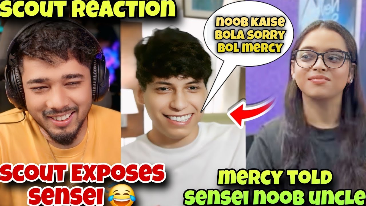 Scout Exposed Sensei 😂 Mercy Told Sensei Noob & Uncle 😂 Scout Amya ...