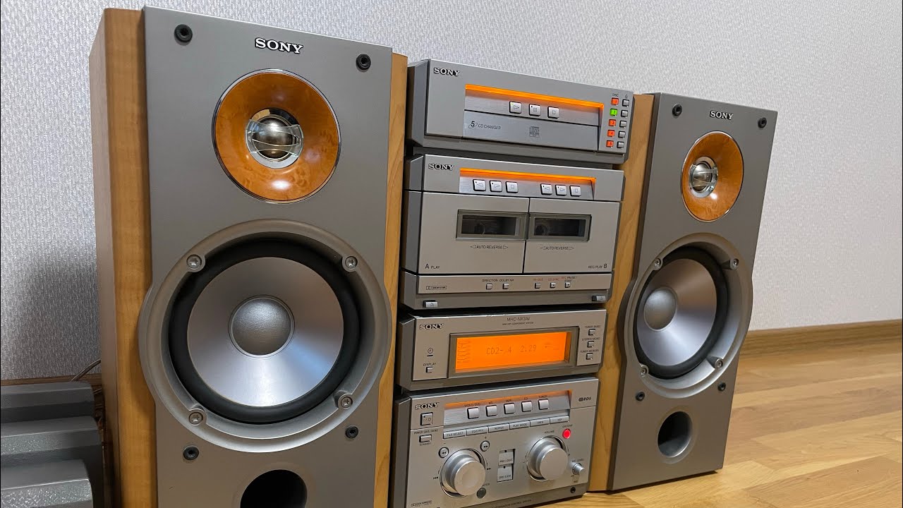 SONY mhc-nx3av + Sony ss nx1 preview - YouTube