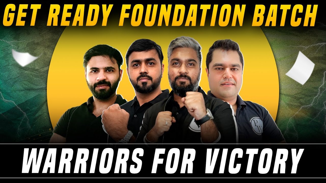Get Ready Foundation Batch Warriors for Victory | CAT Preparation - YouTube