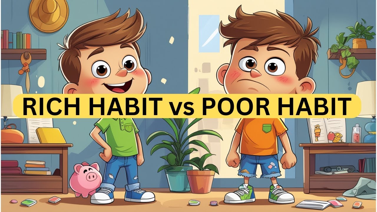 "Rich Habits vs Poor Habits: Fun Money Lessons for Kids!" - YouTube