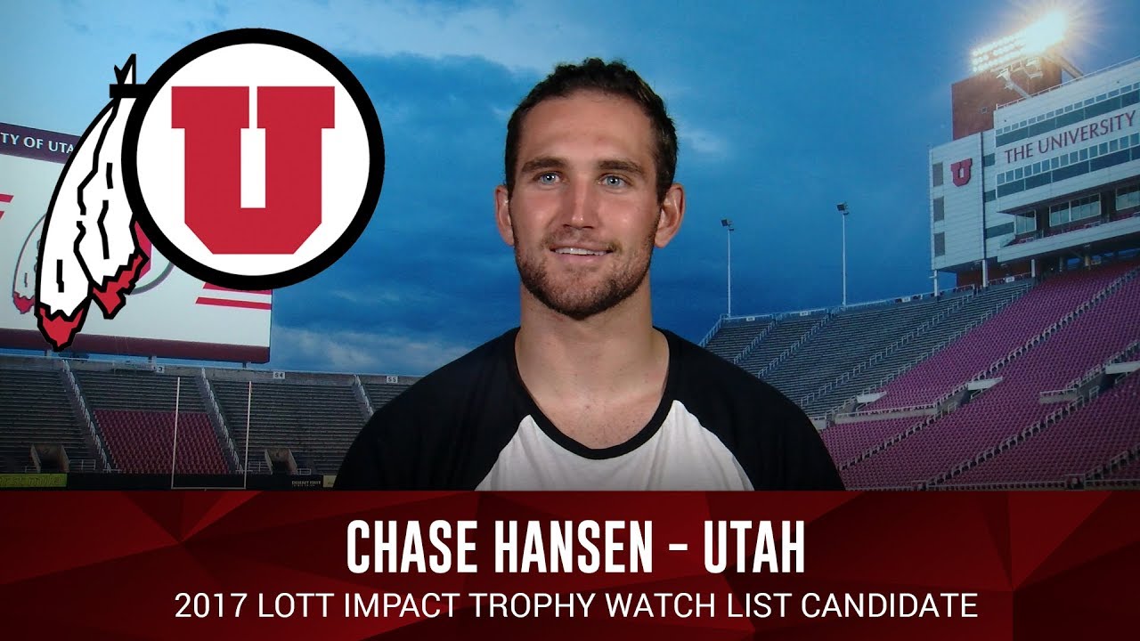 Chase Hansen of Utah - 2017 Lott IMPACT Trophy Watch List Candidate ...