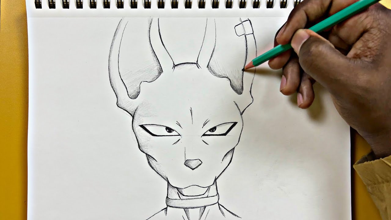Anime drawing | how to draw beerus from [ Dragon ball super ] step-by ...