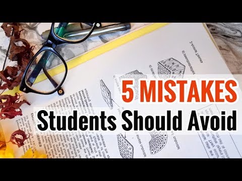 5 Mistakes All Students Should Avoid // Back to School Tips - YouTube