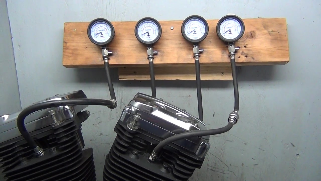 84-99 HARLEY EVO Engine compression test #608 - YouTube