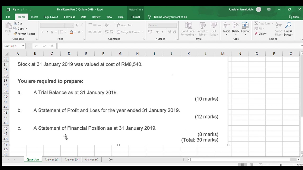 Part 2 SOPL & SOFP Final Exam Part C Q4 June 2019 - YouTube