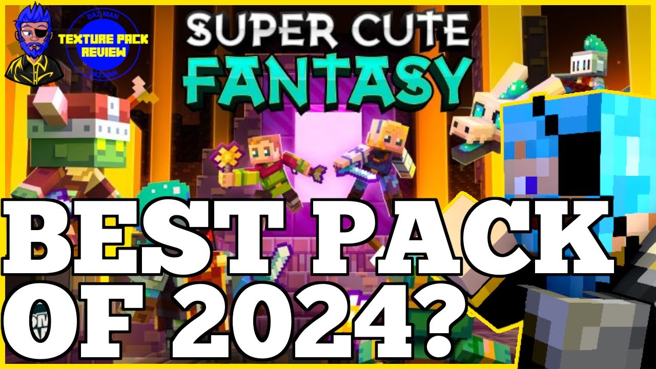 Daz Man Reviews Super Cute Fantasy Texture Pack In Minecraft Bedrock ...