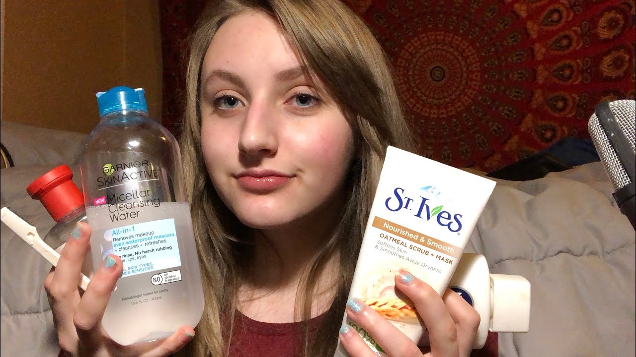 ASMR MY SKINCARE ROUTINE! - YouTube