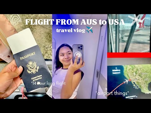 Flight from AUSTRALIA to USA VLOG || melbourne to LA, pre-flight prep, surviving long flights ...