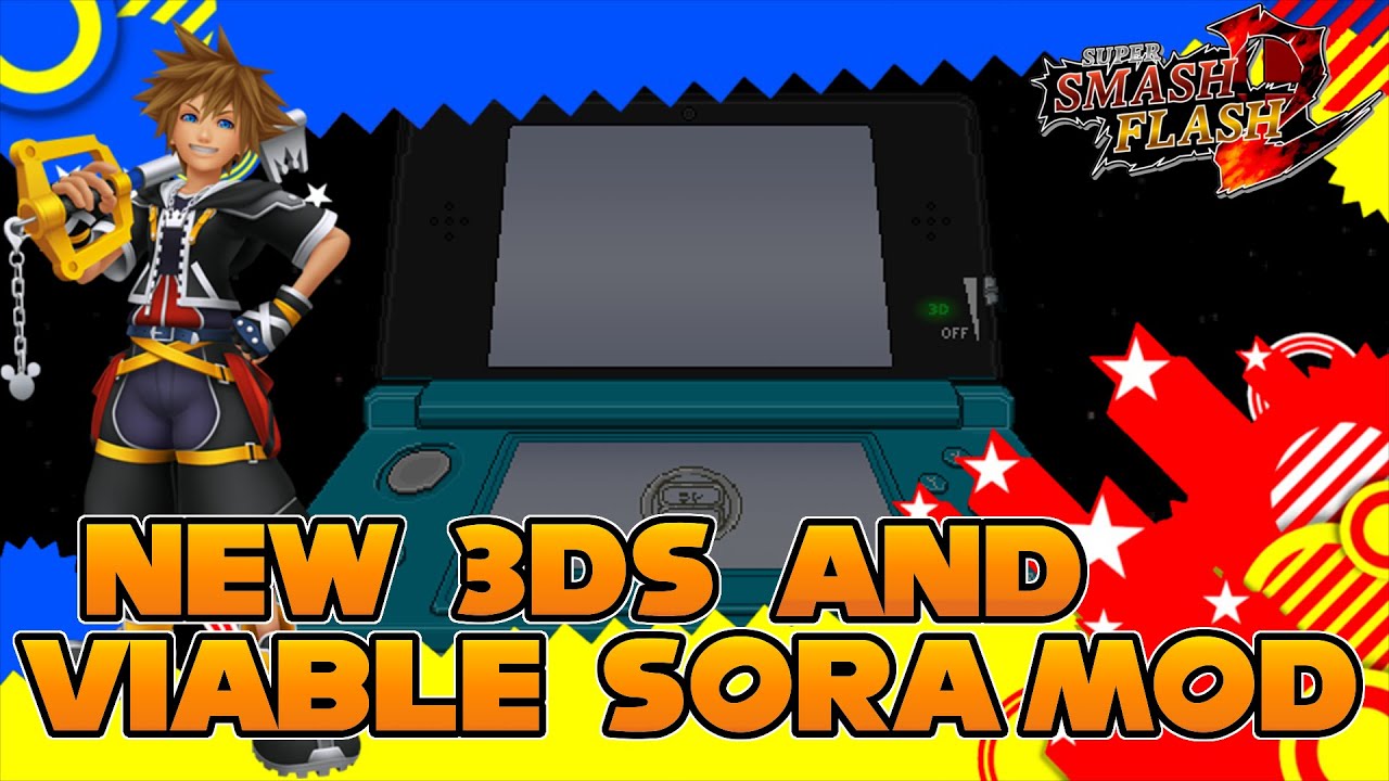 SSF2 New 3DS Stage and Viable Sora mod! - YouTube
