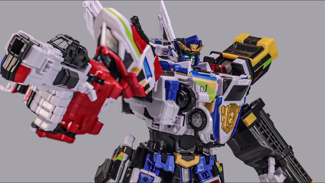 Justice Combiner！Miniforce Super Cops /Captain Commander transformation ...