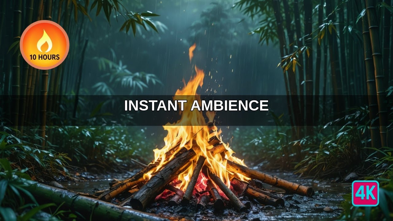 Immersive Secluded Bamboo Rainforest | 10 Hours of Tranquility - YouTube