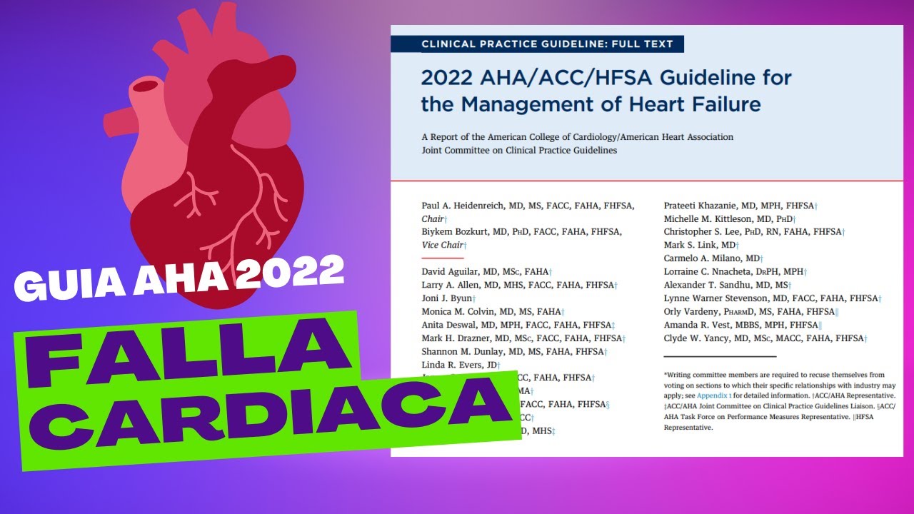 GUIA AHA 2022 MANEJO DE FALLA CARDIACA - YouTube