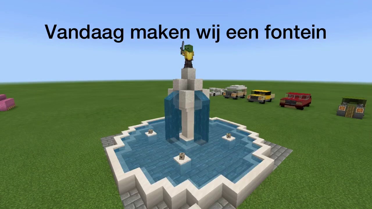 Minecraft bouwsels #8: Fontein - YouTube