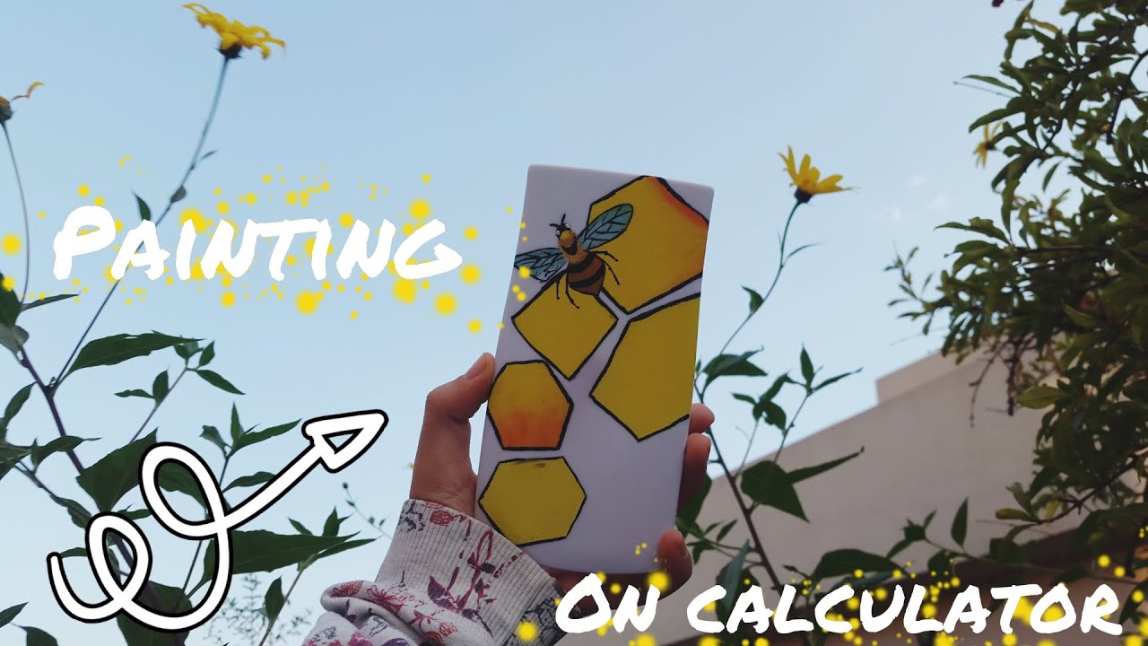 painting on my calculator with acrylic paint - YouTube