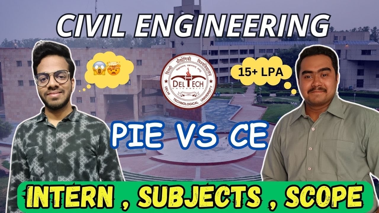 All About Civil Engineering (DTU) || Placements , Scope , Intern - YouTube