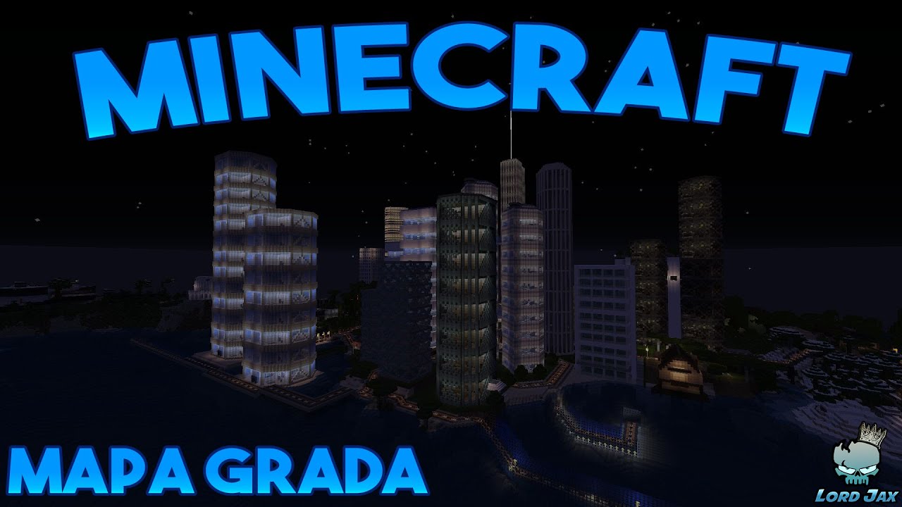 Minecraft - Velika Mapa Grada - YouTube