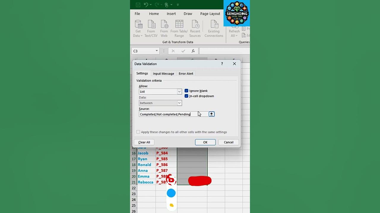 Sort 3 ការប្រើប្រាស' Sorcut (Alt + A V Enter) ដើម្បីកំណត់ Data Validation: The Ultimate Guide ...