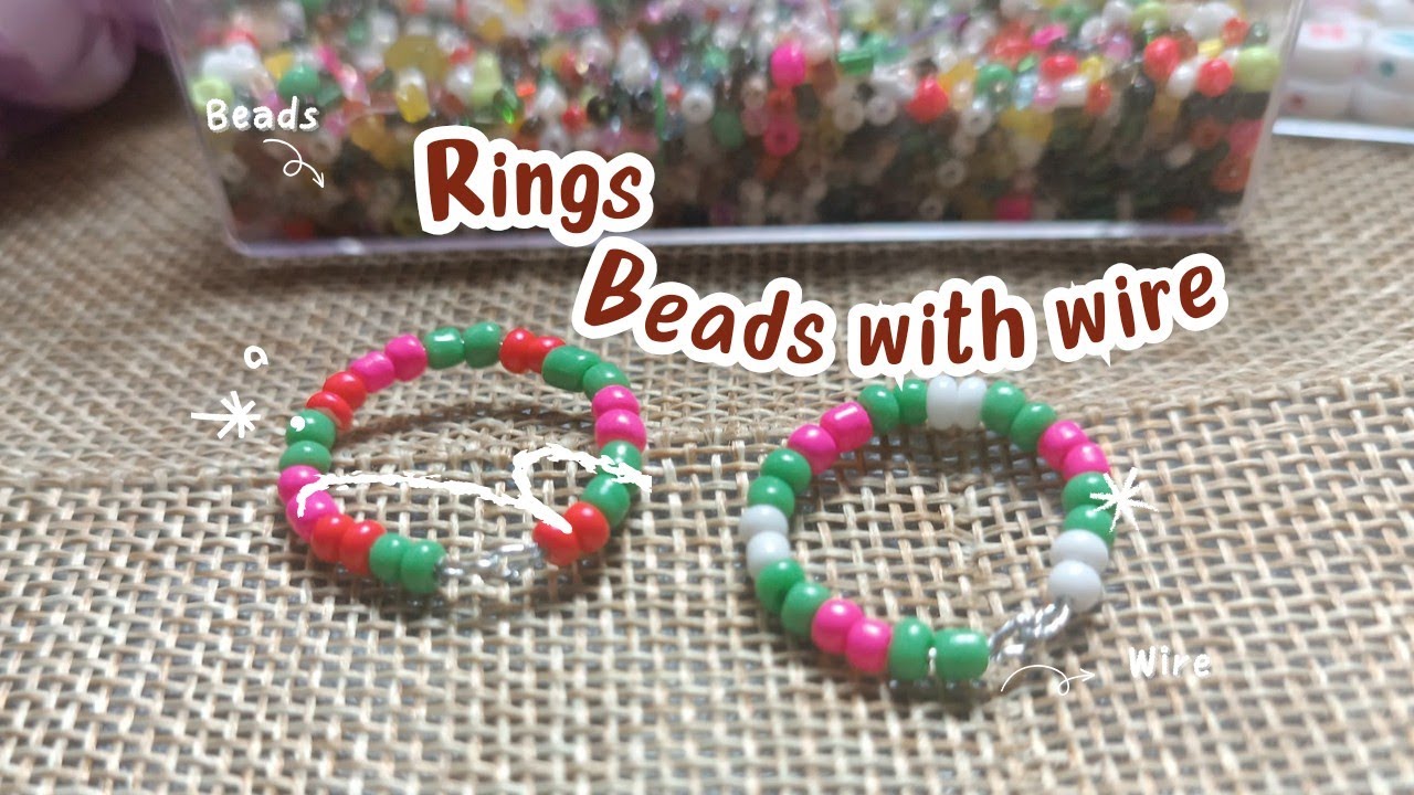 Cara Membuat Cincin dari Manik-Manik dengan Kawat | Beaded Rings ...