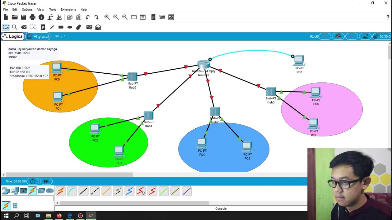 Simulasi Routing Jaringan VLSM Dengan Router di Cisco Packet Tracer ...