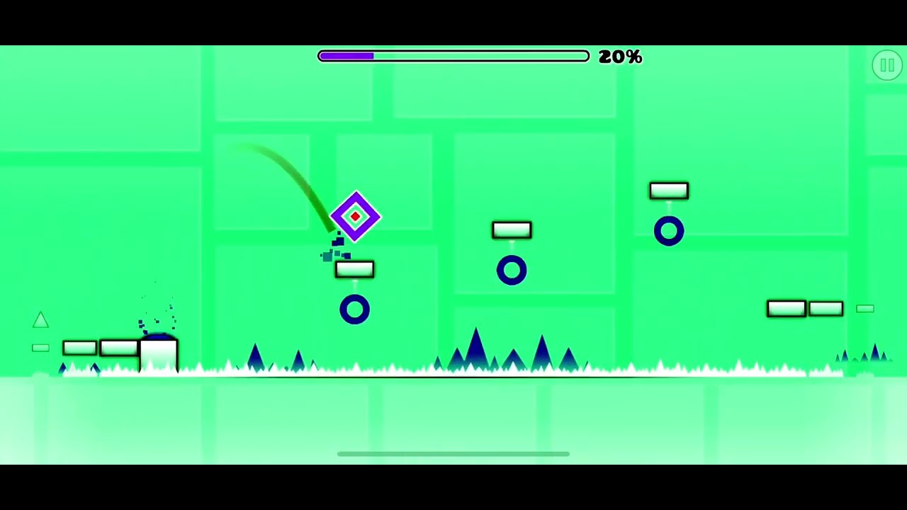 Geometry Dash in classic invert mode - YouTube