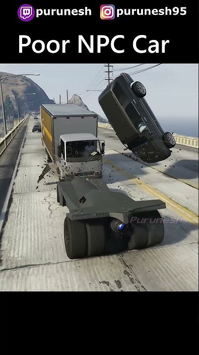 Poor NPC Car 🚗 GTA Online #Shorts - YouTube