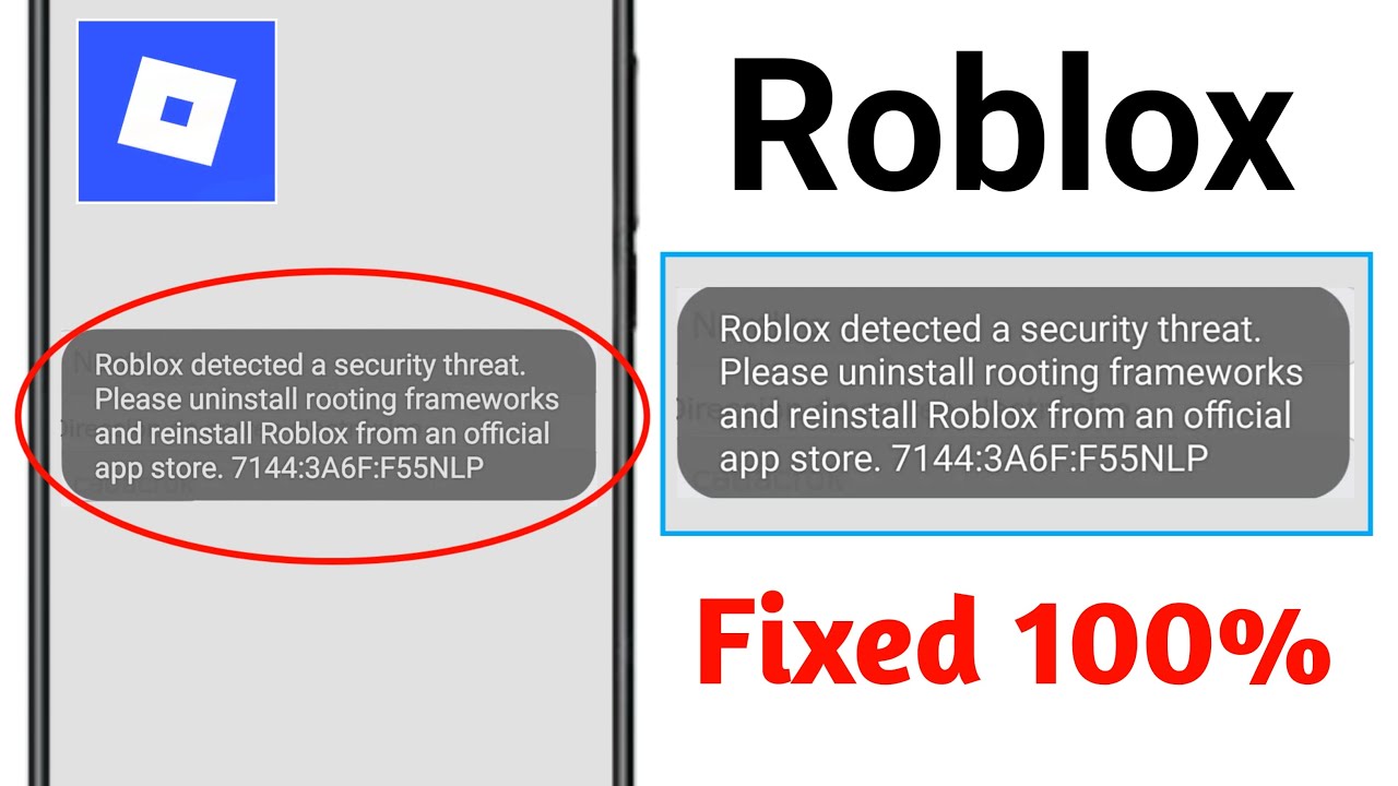 Fix Roblox detected a security threat Problem || Roblox security threat ...