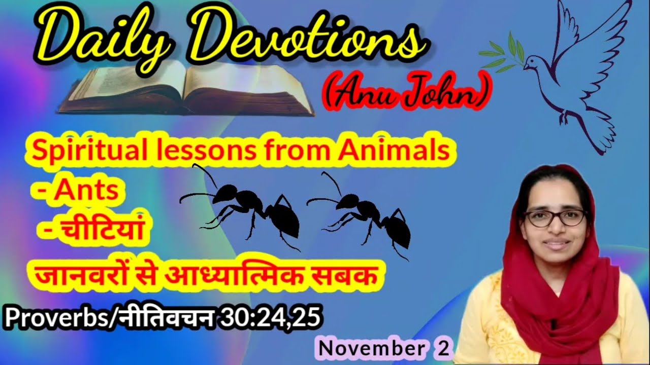 Daily Devotion (November 2) Proverbs 30:25 Lesson from the life of ants ...