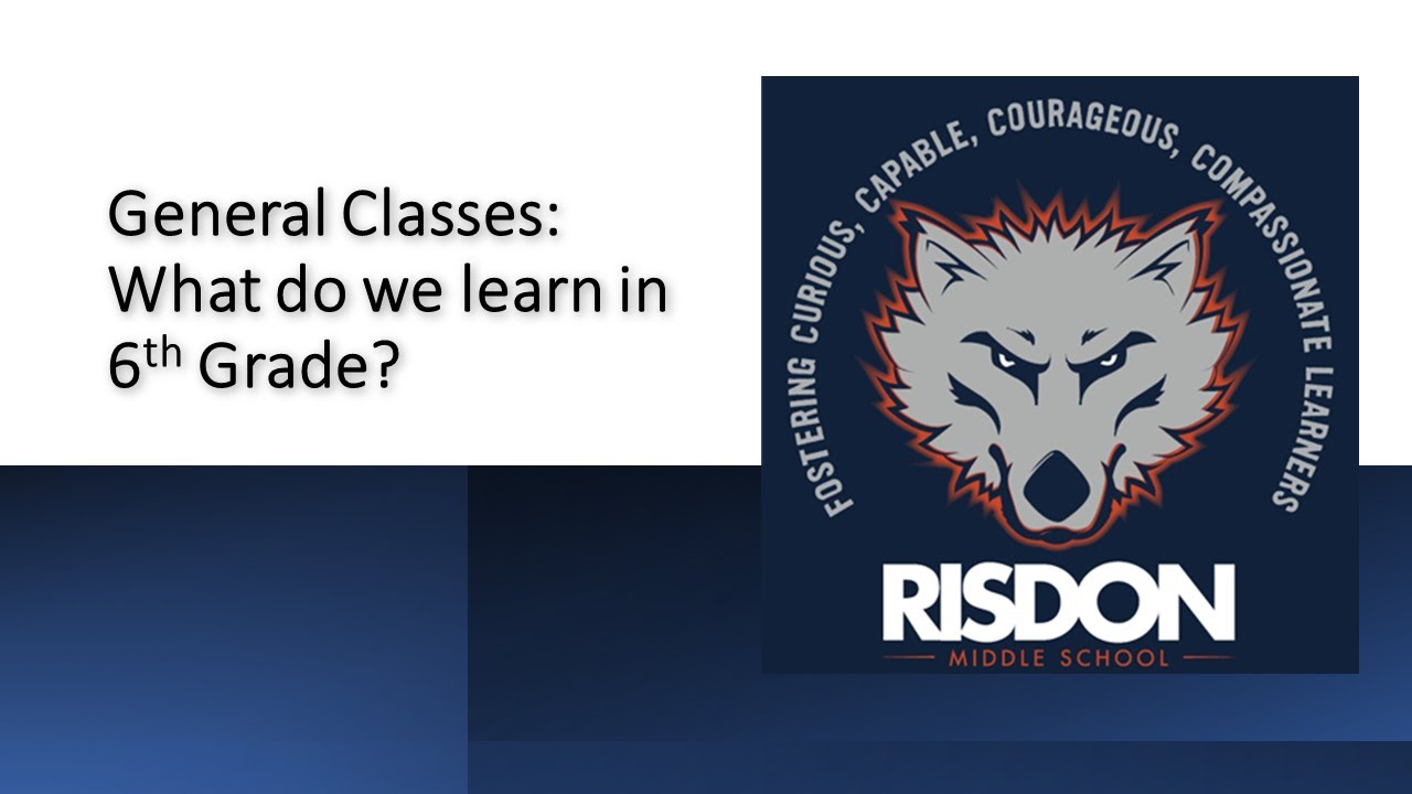 2 General Classes What Do We Learn In 6th Grade YouTube 2 General Classes What Do We Learn In 6th Grade YouTube