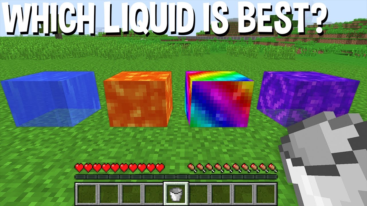WHICH LIQUID is the BEST WATER or LAVA or RAINBOW or PORTAL in ...