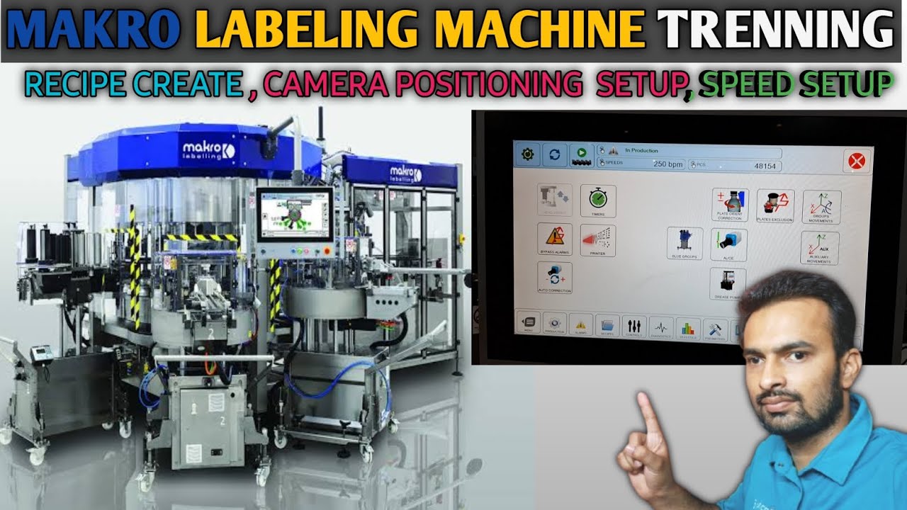 Makro labelling machine | Makro labeling machine troubleshooting - YouTube