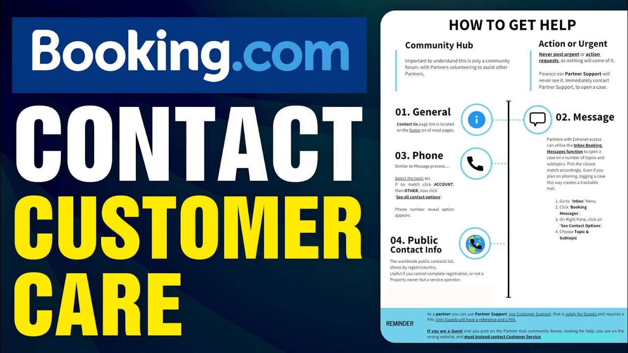 How To Contact Booking.com Customer Care (2025) - YouTube