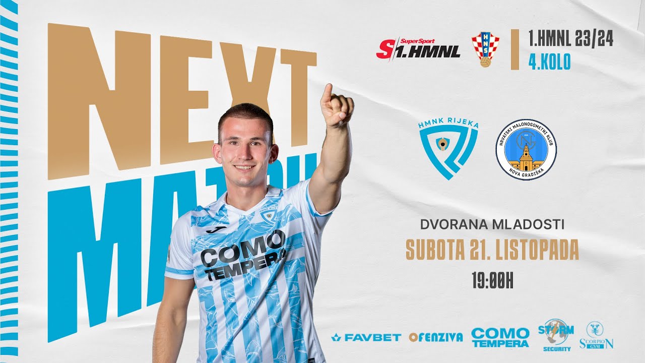HMNK Rijeka - HMNK Nova Gradiška / 1.HMNL - 4.kolo / 21.10.2023. @LIVE ...