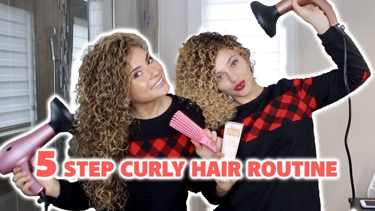 OUR 5 STEP CURLY HAIR ROUTINES FOR THE FALL (super easy) - YouTube