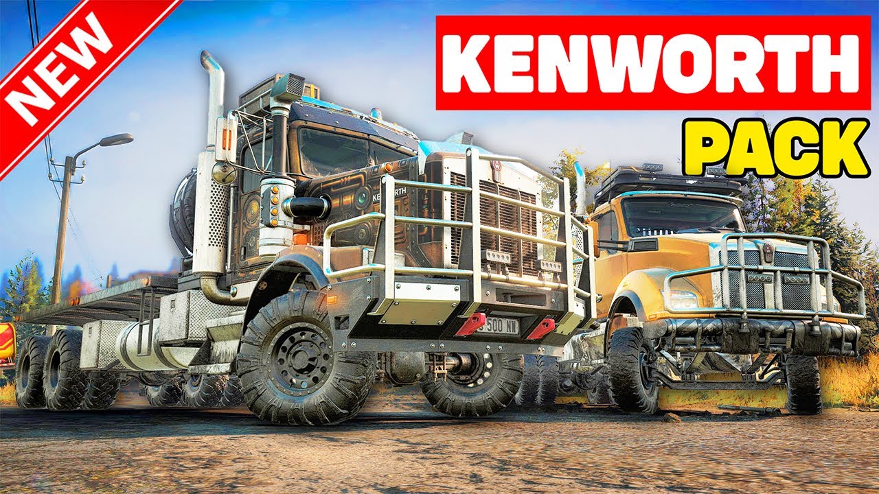 The Kenworth Dual Pack DLC 📢🚨 Testujemy nowe Pojazdy | Snowrunner - YouTube