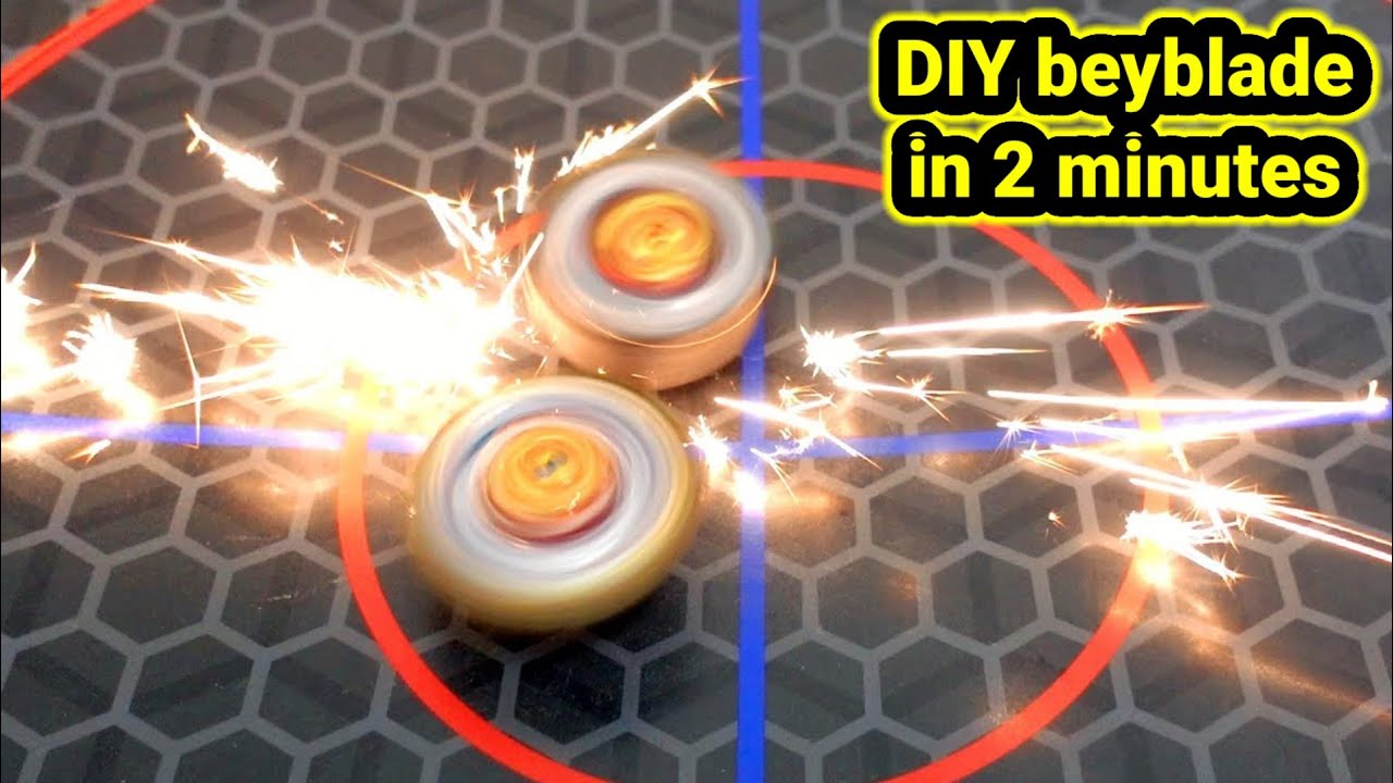 DIY Beyblade , how to make Beyblade in 2 minutes, Beyblade, Beyblade ...
