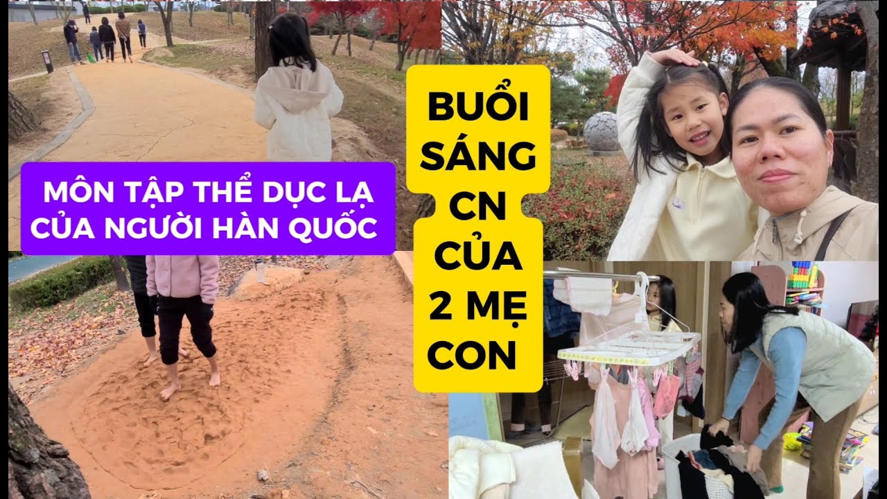 NGÀY CN CỦA 2 MẸ CON NA..ĐI CV NGẠC NHIÊN KHI NHÌN THẤY NGƯỜI HÀN ĐI ...