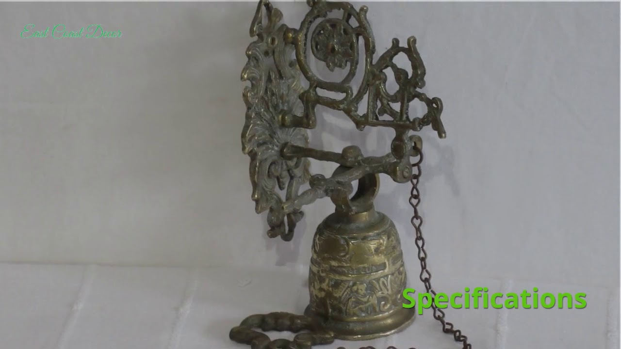 Small solid brass victorian monastery bells - YouTube