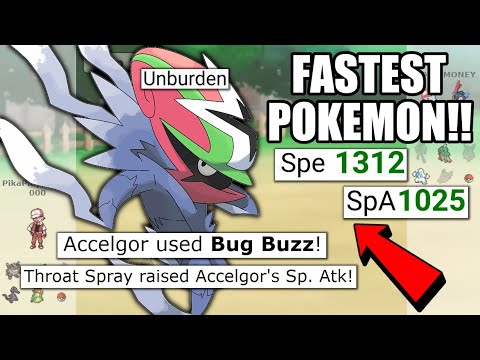 UNBURDEN THROAT SPRAY ACCELGOR IS THE FASTEST POKEMON! POKEMON SCARLET ...