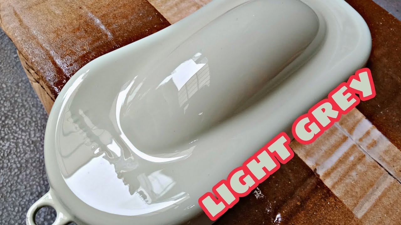 How to paint light grey using spray paints / Samurai Paint 16/106 Light ...