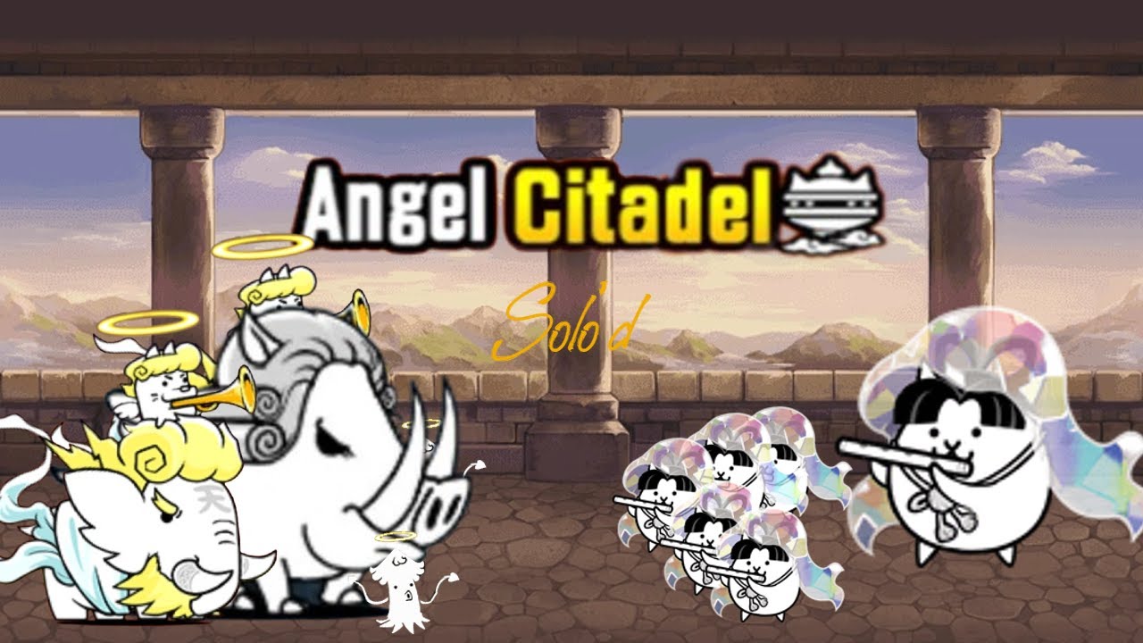 Angel Citadel SOLO'D By Ushiwakumaru | Battle Cats - YouTube