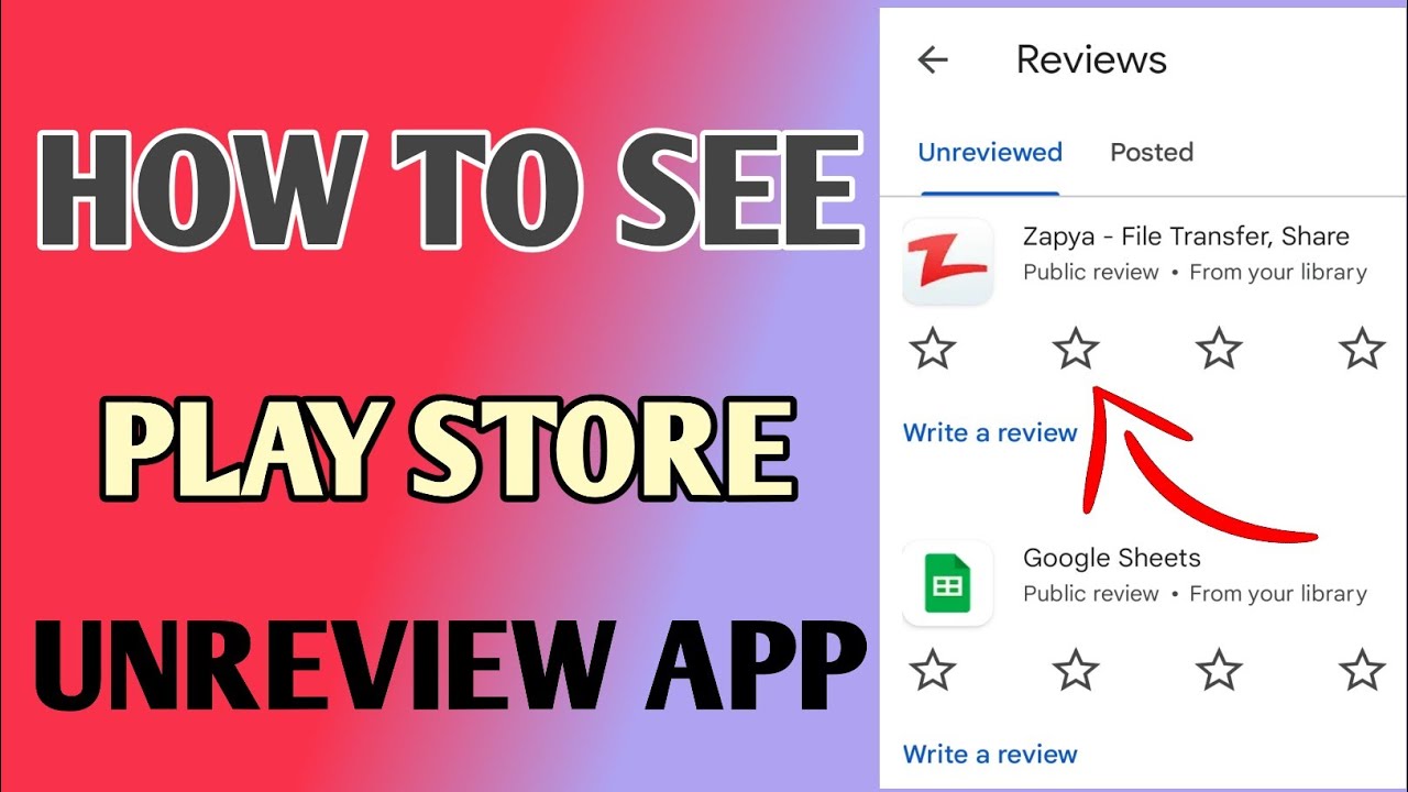 How To See Play Store Unreview Apps // Play Store Unreviewed ...